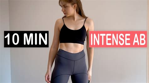 10 MIN INTENSE AB WORKOUT No Equipment YouTube