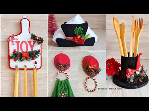 Video 4 Utiles Ideas Navidenas Para Tu Cocina Manualidades Navidenas