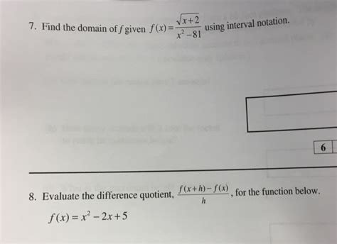 solved find the domain of f given f x squareroot x