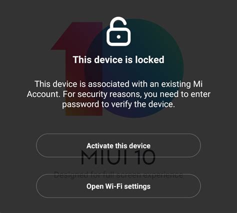 Deasupra capului și umărului recrut antagonist xiaomi phone locked