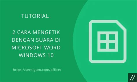 Cara Mengetik Dengan Suara Di Microsoft Word Windows
