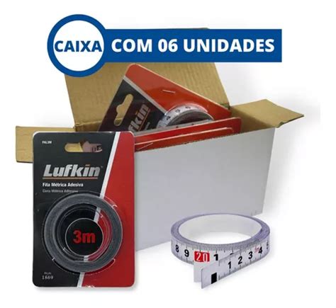 Fita M Trica Lufkin Auto Adesiva Metros Fal M Kit C P S