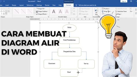 Cara Membuat Diagram Alir Di Word YouTube