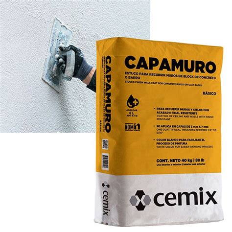 Adeblok Cemix Estuco Est Ndar Repelente Al Agua