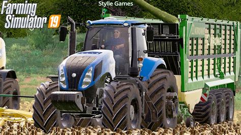 TRATORES PUXANDO SILAGEM DE MILHO Farming Simulator 19 Fazenda