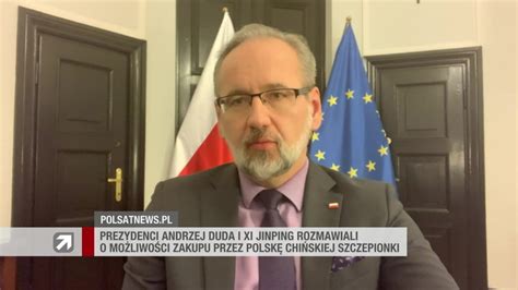 Gość Wydarzeń Adam Niedzielski wideo Polsat News