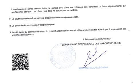 Avis Dappel Doffre M Jirama