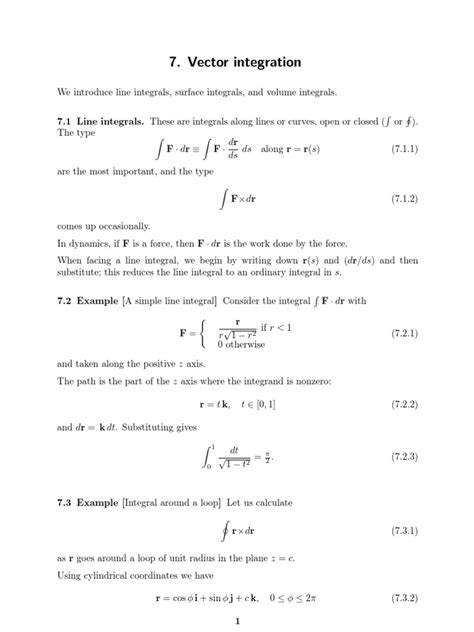vector integration pdf integral gradient