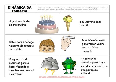 Blog Atividades Itinerantes Ensino Religioso Dinâmica da Empatia