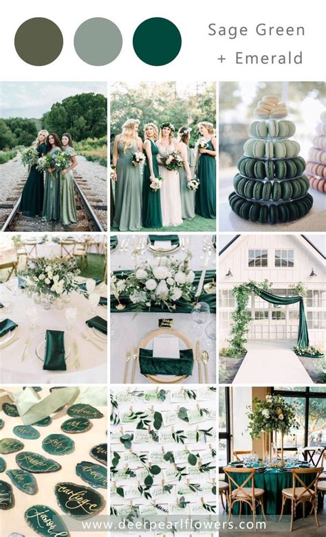 Emerald Green And Sage Wedding Color Schemes Sage Green Wedding