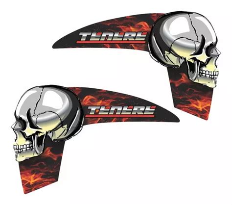 Kit Adesivo Personalizado Yamaha Tenere 250 Caveira Fogo Parcelamento