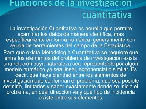 PPT LA INVESTIGACIÓN CIENTÍFICA PERSPECTIVA CUANTITATIVA Y