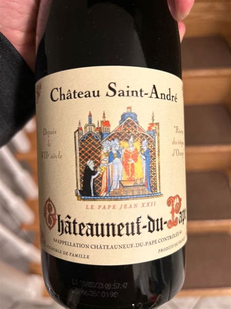 2022 Benjamin Darnault Châteauneuf du Pape Château Saint André France