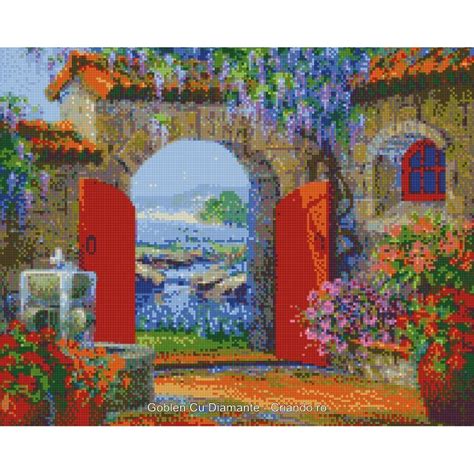 Goblen Cu Diamante Patrate 40x50 Cm Vara GBN 105