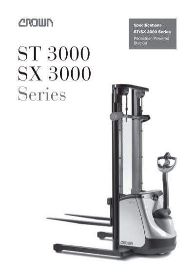ST 3000 SX 3000 Series Crown Equipment Corporation