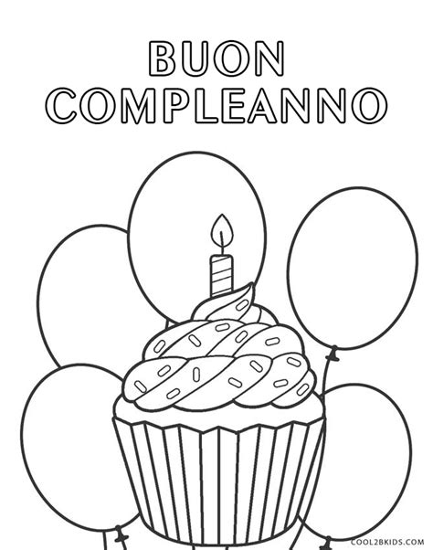 Buon Compleanno Da Colorare Disegni Per Bambini Da Stampare Off