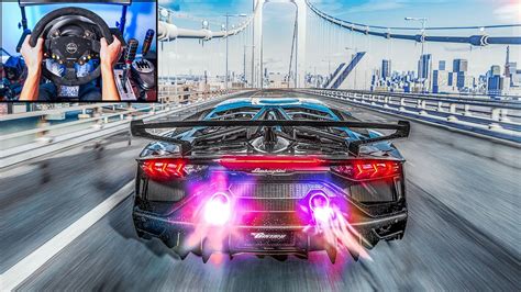 Lamborghini Aventador SVJ Gintani F1 Exhaust Assetto Corsa Steering