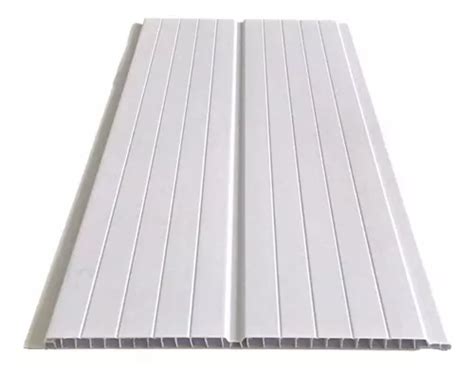 Forro Pvc Frisado Branco X Mm Placa Metros Mercadolivre