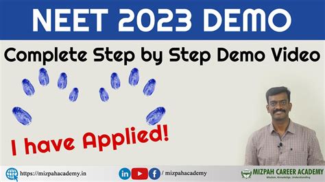 NEET 2023 Application Step By Step Demo Video Avoid Mistakes How To