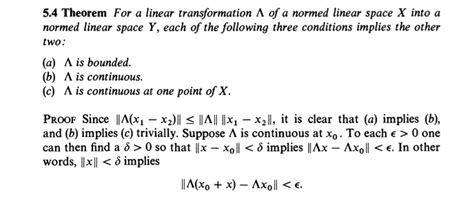 Rudin Rca Real And Complex Analysis Theorem If A Linear