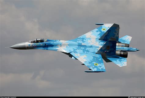 58 Ukrainian Air Force Sukhoi Su 27P Photo By MILSPOT ID 885244