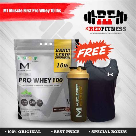 Jual M1 Muscle First Pro Whey 100 10 Lbs 4535gr Whey Protein 10 Lb