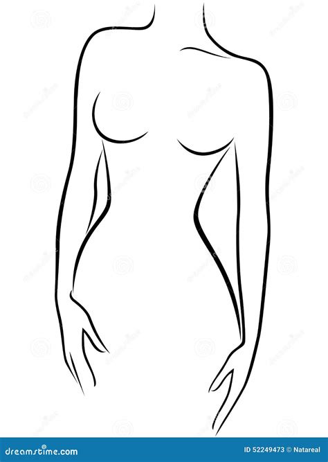 Abstract Graceful Female Figure Stock Vector Illustration Of
