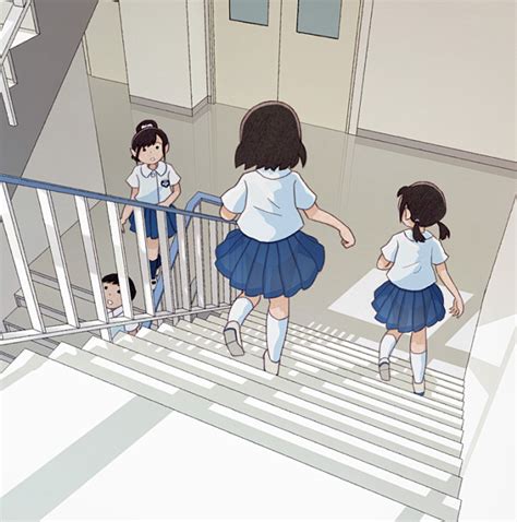 Original 1boy 3girls Blue Skirt Brown Eyes Brown Hair Kiyo Kyokyo1220