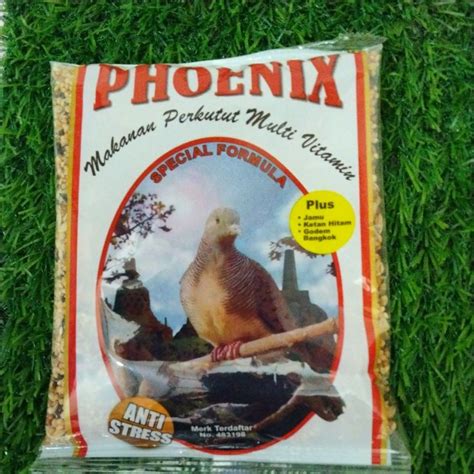 Jual PHOENIX PAKAN MAKANAN BURUNG PERKUTUT PHOENIX PLUS FORMULA ANTI