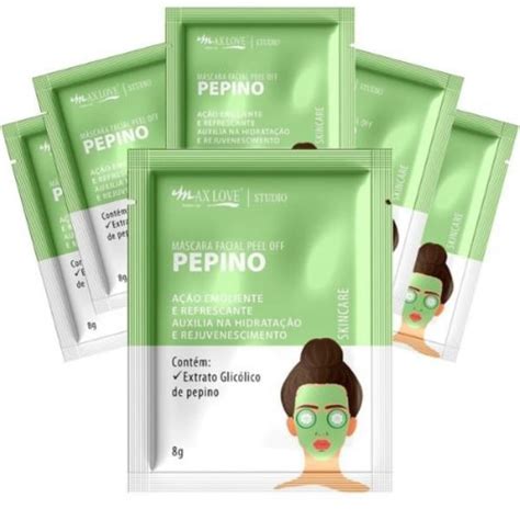 Máscara Facial Peel Off 8g Pepino Max Love Pague Menos