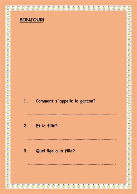 Ficha Online De Les Salutations Para Primaria Puedes Hacer Los