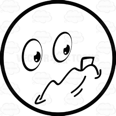 Black And White Sad Smiley Face Symbol Expressing Emotions Through Design