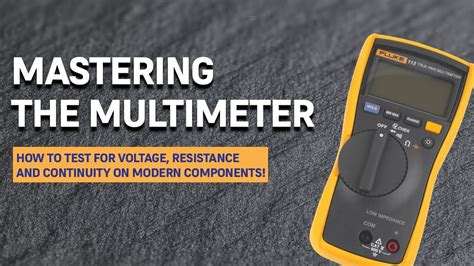 Mastering The Multimeter A Comprehensive Guide To Voltage Resistance