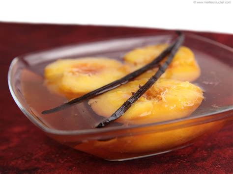 Pêches au sirop La recette illustrée dessert léger Meilleur du Chef