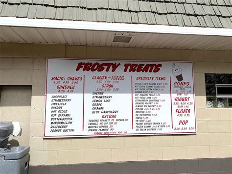 Menu At Frosty Treats Marquette 724 N 3rd St