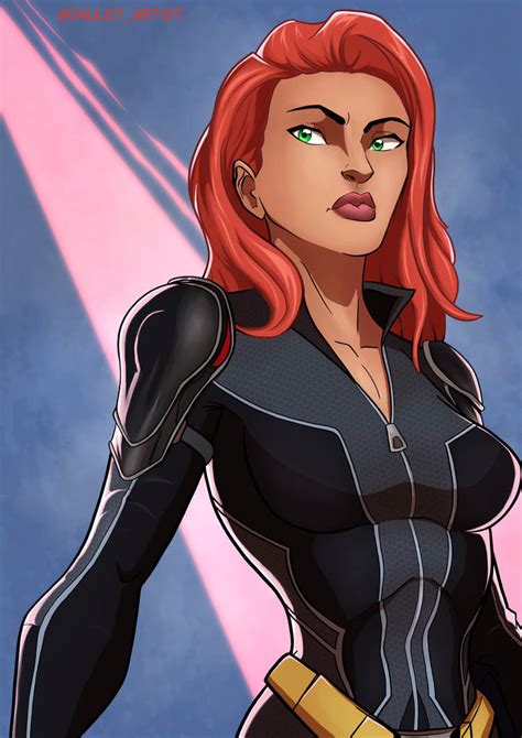 Black Widow Fan Art By Daulet Artist On Deviantart
