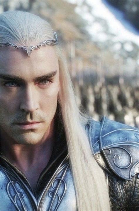 A Man With Long White Hair Wearing A Chain Around His Head And Braided Ears