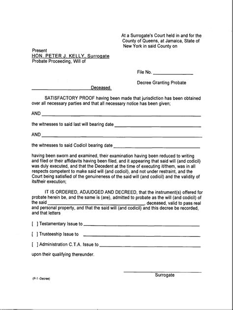 Proposed Decree Surrogate Court Fill Out Sign Online DocHub