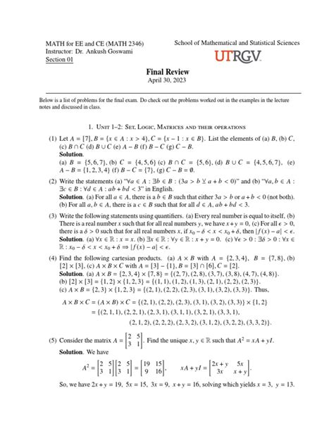 final review updated pdf vertex graph theory matrix theory