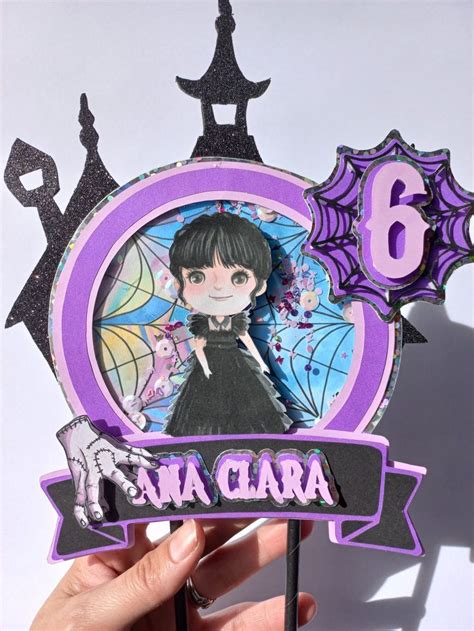 Cake topper Adorno torta MERLINA en 2024 Como decorar un cumpleaños