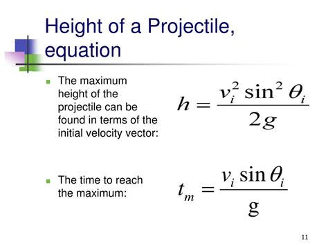how to calculate maximum height of a projectile haiper