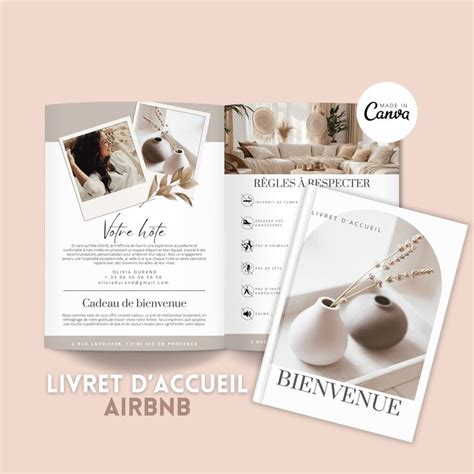 Livret De Bienvenue Airbnb Francais Livret D Accueil Airbnb Affiche