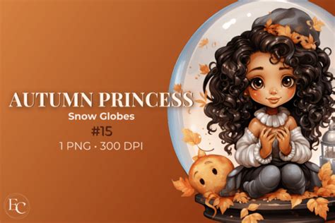 Autumn Princess Snow Globe Bundle Bundle Creative Fabrica