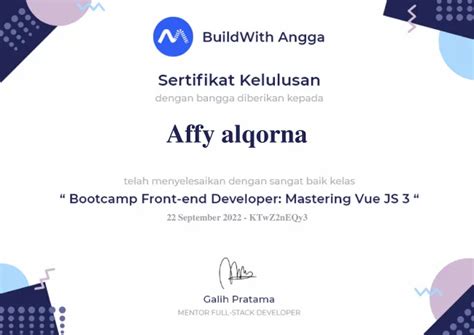 Contoh Sertifikat Seminar Penghargaan Magang Lengkap Blog