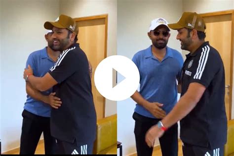 Watch Babar Azam Meets Rohit Sharma Ahead Of ICC World Cup 2023