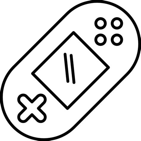 Game Console Line Icon Vector Art At Vecteezy