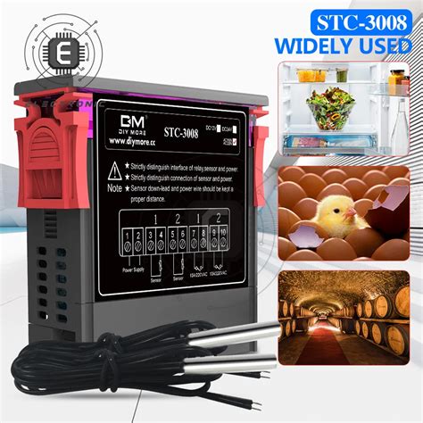 Thermostat d ambiance STC 1000 STC 3000 STC 3008 STC 3018 LED Numérique