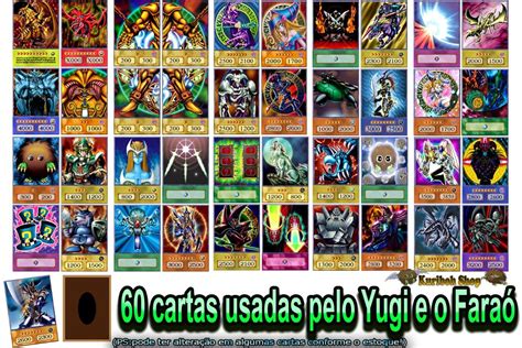 Deck Yugi 60 Melhores Cartas Versão Anime Mercado Livre