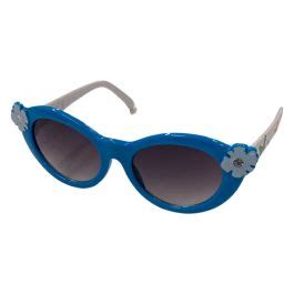 En flot pige børnesolbrille med et charmerende blomstermotiv