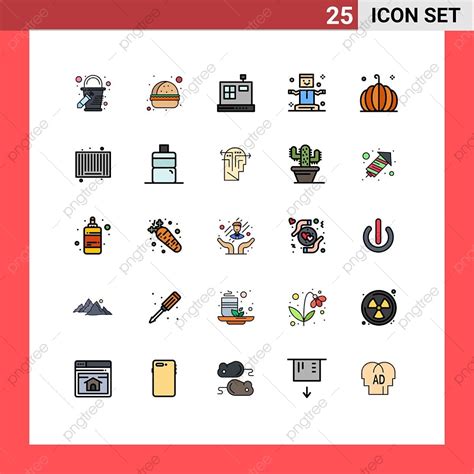 Ui Set Vector Hd PNG Images Set Of 25 Modern Ui Icons Symbols Signs